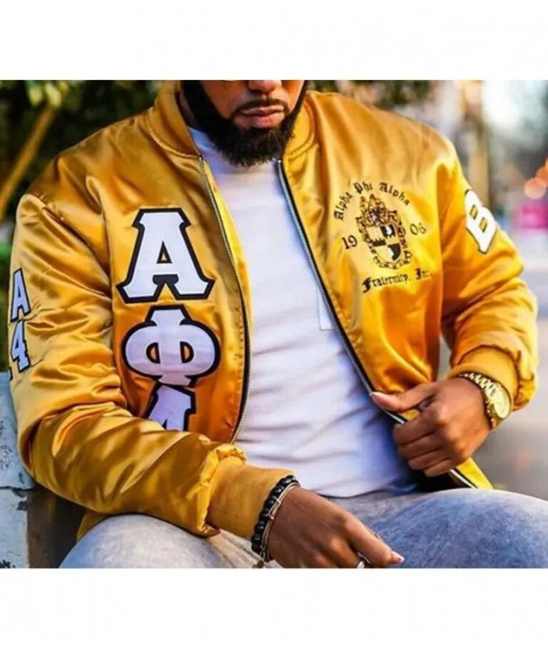 Alpha Phi Alpha Satin Bomber Jacket - JacketsbyT