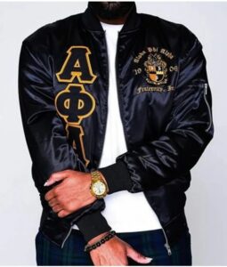 Alpha Phi Alpha Satin Bomber Jacket - JacketsbyT