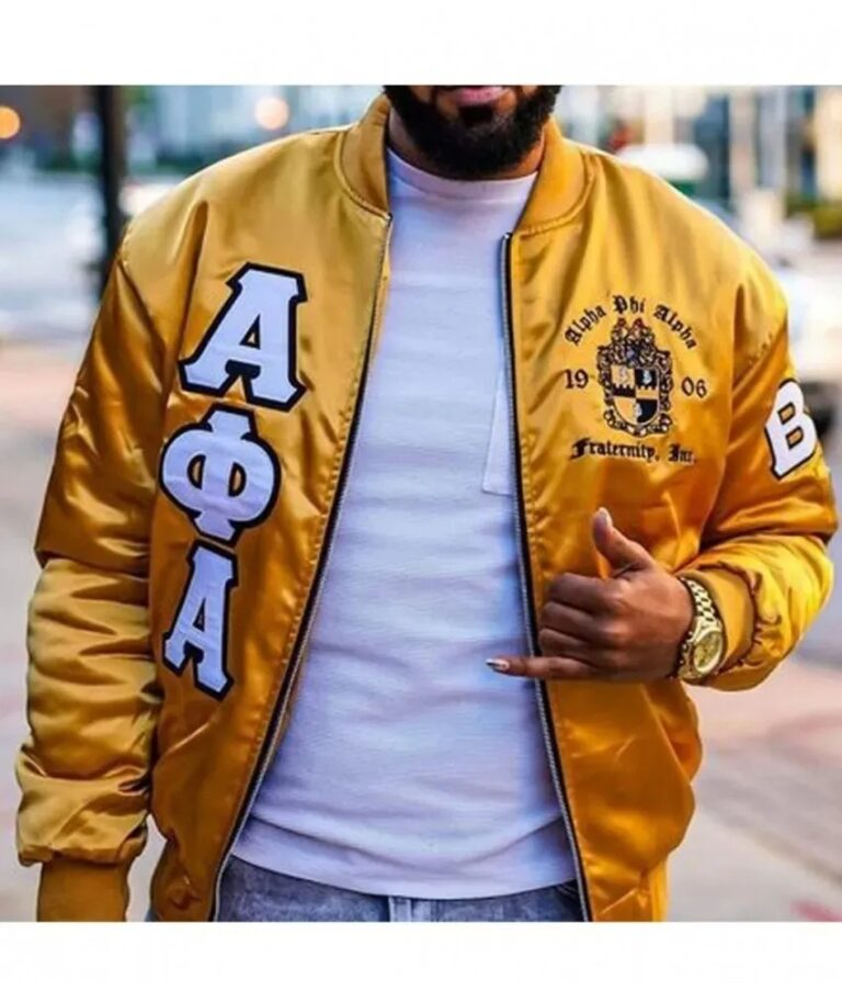 Alpha Phi Alpha Satin Bomber Jacket - JacketsbyT