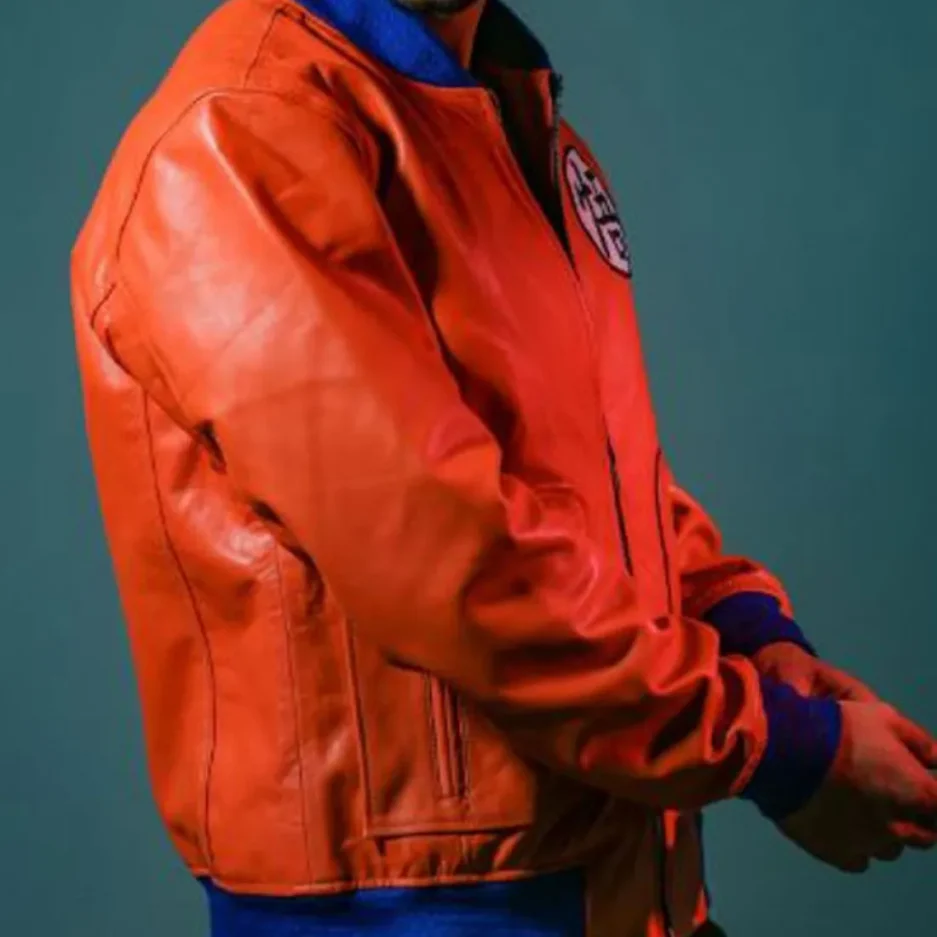 Goku Bomber Leather Jacket - JacketsbyT