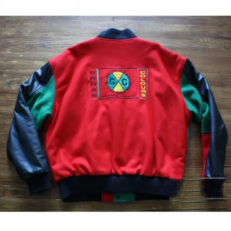 Cross Colours Letterman Jacket - JacketsbyT